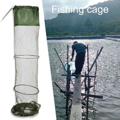 5 Layers 1.4m Fishing Dip Nets Outdoor Folding Fish Trap