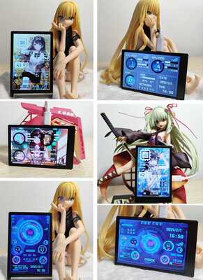 Computer Monitor For Mini ITX Case 3.5 Inch IPS TYPE-C Secon