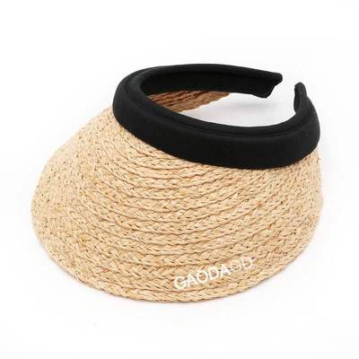 women peaked cap ladies beach sunhat便携男女鸭舌帽编织弹性帽