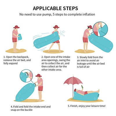 Camping Inflatable Sofa Sleeping Bag Lazy Bag 3 Season Ultra