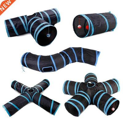 Cat Tunnel Toy Funny Pet Indoor 2/3/4 5-way Play Tubes Balls
