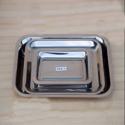 3 Pieces Per Set Thicker Stainless Steel Barbecue Dishes
