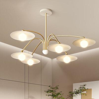 欧222年新款北现代简约创意侘寂风轻奢吊灯餐厅客厅厅灯56412大主