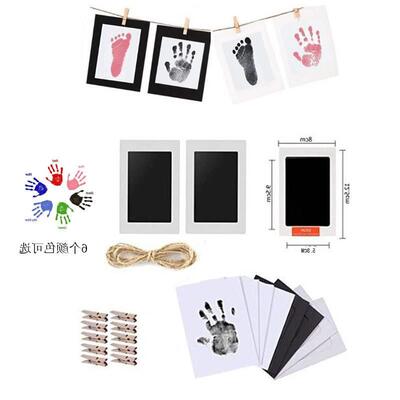 Baby souvenir baby hand and footprint table without touching