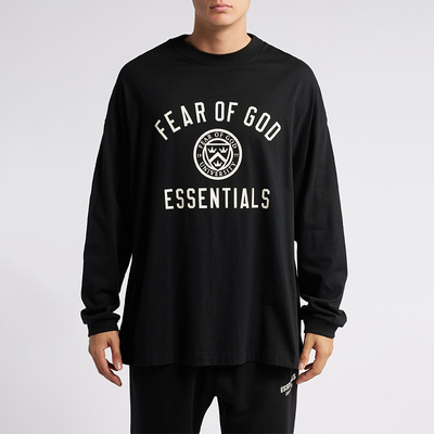 高街FOG美式学院风宽松长袖T恤