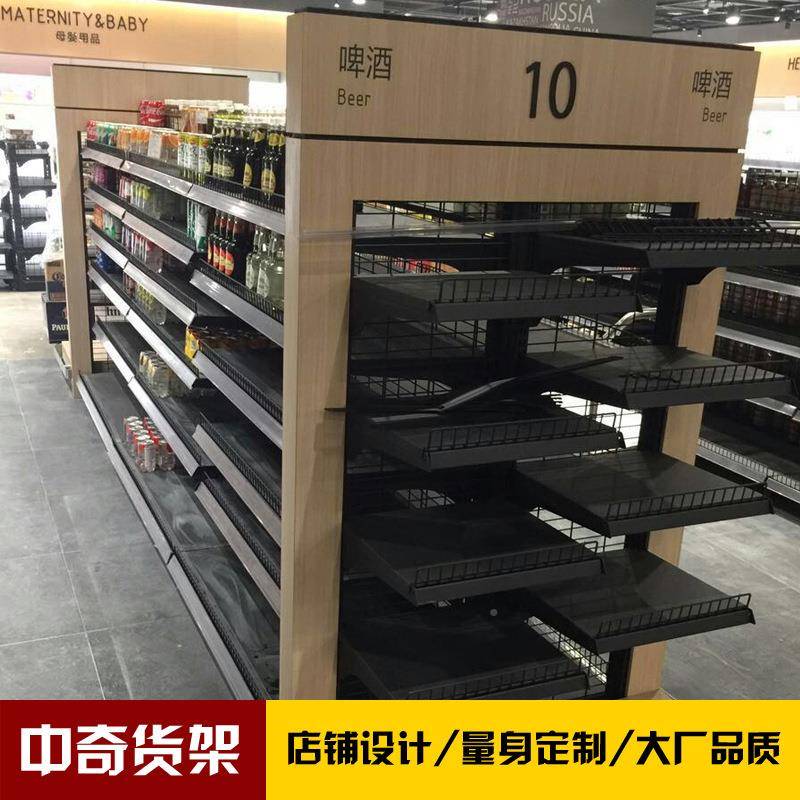 连锁精活品店货架生馆深UHE圳汉武中奇超木市商品便利店钢架