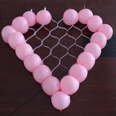 Heart-shaped grid balloon modeling production wedding room d