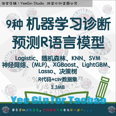 机器学习诊断预测R语言代码算法模型随机森林KNN SVM MLP 决策树