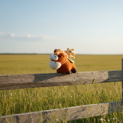 LOGALOGA一马当先玩偶女神节礼物新年布艺公仔包小挂件钥匙扣