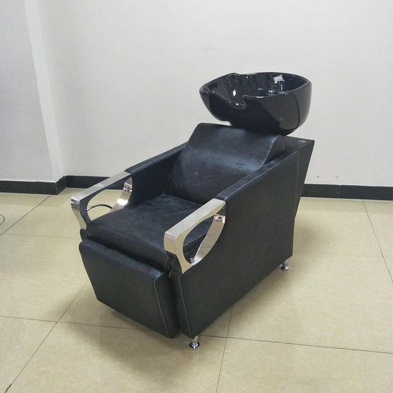厂店家999理发店洗头床美发水床半躺按式发廊专冲用摩床陶瓷盆按