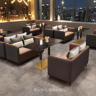 网红轻奢高档酒吧卡座沙发会所清吧音乐餐吧小酒馆餐桌椅组合商用