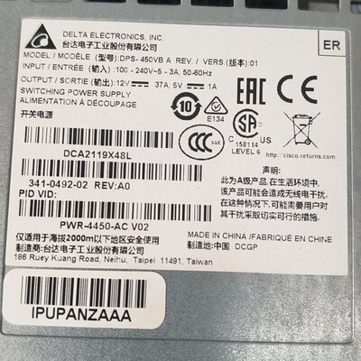 议价思科电源模块PWR-4450-ACPWR-4450-DCPWR-4450-AC-R