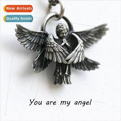 x Winged Angel Pendant Necklace Men Women Couple Creative