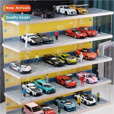 1:32 simulation wh lights parking lot model scene parking ga