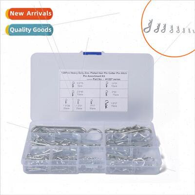 125pcs boxed B type R-shaped pin closed cotter hairpin pin w