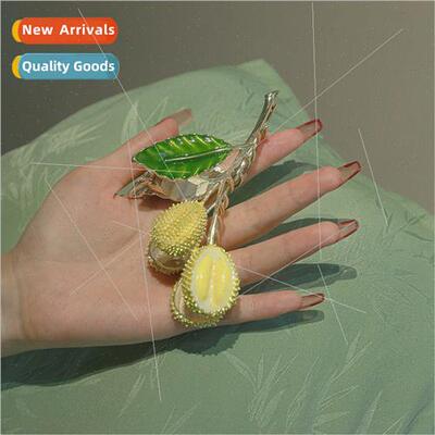 Cute ins durian hair clips back head large grab clip female