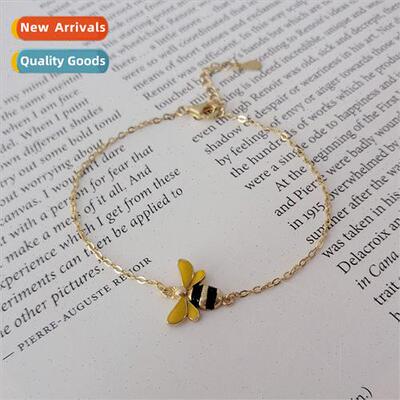 s925 silver bracelet women cute cartoon bee bracelet gold sm