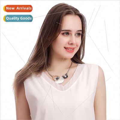 New necklaces Europe fashion color clashing geometric match