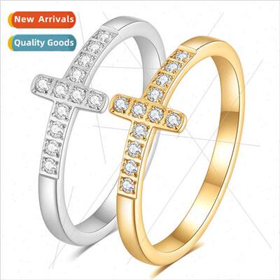 2023 Koreains simple s wind inlaid diamond 304 tanium steel