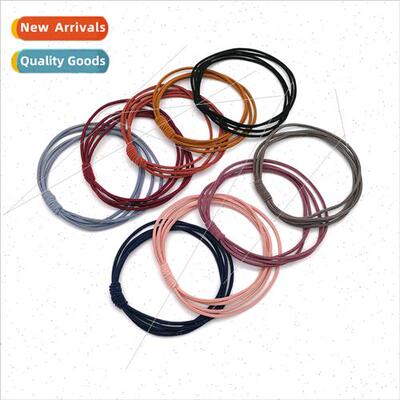 Korea simple basic hair bsolid color four strands knotted he