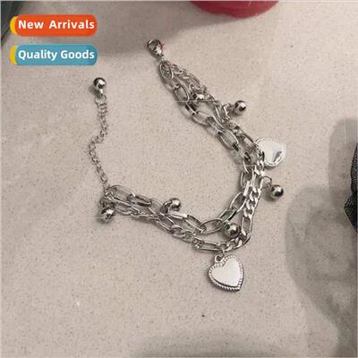 Ins hip-hop does not lose color bracelet female simple cold