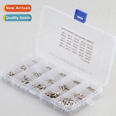 480pcs 304 GB818 Phillips pan head screws wh hexagon nuts se