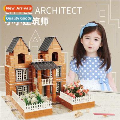 mason brick building mini brick handmade assembled cover hou
