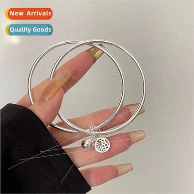 Korea fashion new blessing bell double layer bracelet female