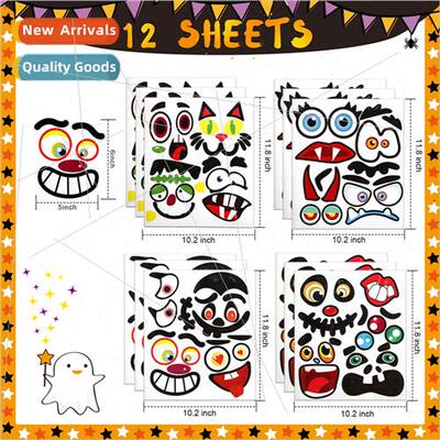 CM2305024 Children Halloween DIY pumpkin horror puzzle handb