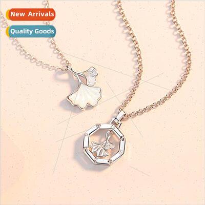 Three Lives with Apricot Couple Necklace适用Men Women Pair