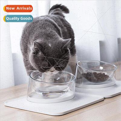 Magnetic Pet BowlSpill-proofAnti-Tip Slanted ngle BowlDog Fe