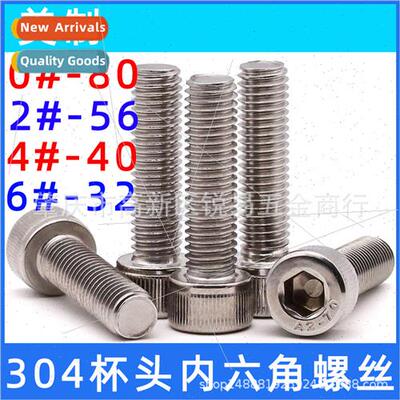 0#-80 2#-56 4#-40 6#-32 304 Knurled Cup Cylinder Head Hexago