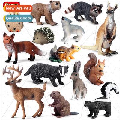 Wild simulation animal model kangaroo whe-tailed deer red fo