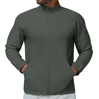 运动立领外套防风跑步健身夹克