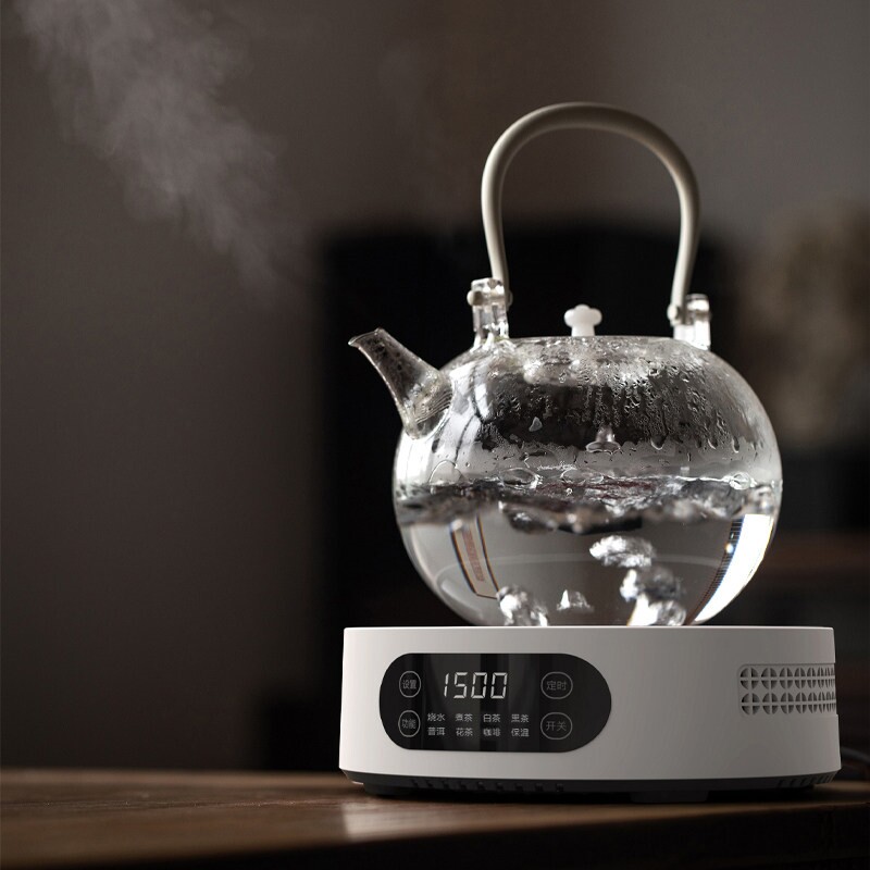 米厨1500W家用电陶炉煮茶壶小型V15火锅多功能煮茶器迷你煮茶炉