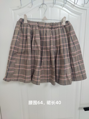 日系复古学院风jk格子半身裙女春夏设计感小众松紧高腰a字短裙