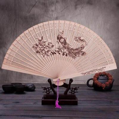 Chinese souvenir China traditional wood fan tourist gift