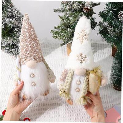 圣诞Christmas decorate Long bearded plush hat Window Display