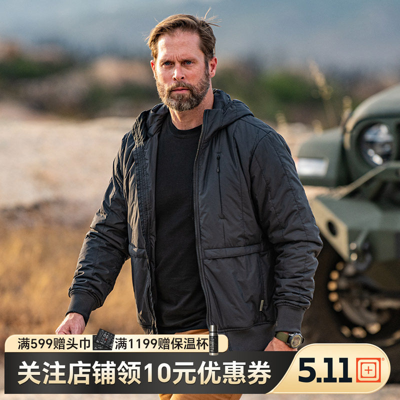 5.11赛莫斯棉服夹克511P棉保暖防泼水男风帽外套48387