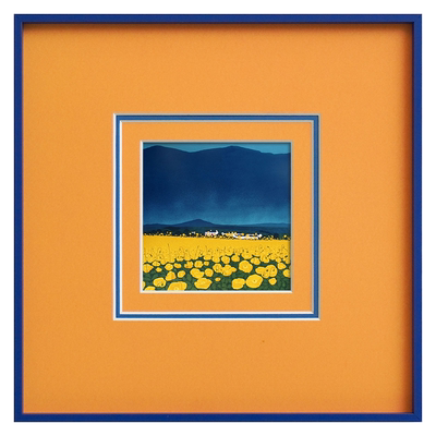 东筱客厅多巴胺三层卡纸装裱