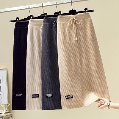 autumn and winter warm half skirt for women new high waist