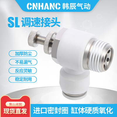 SL气动气管快速白接头CNHANC