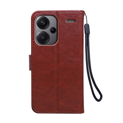 红米Note13Pro+翻盖钱包防摔皮套