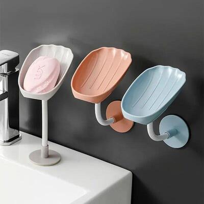 1pc Upgraded Soap Box With Drainage Double Grid Soap Rack, W