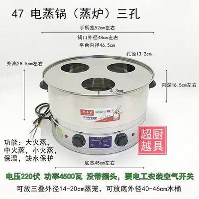 大功率电热蒸笼电蒸锅台式电蒸汽