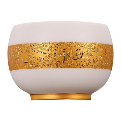 徐建勇羊脂玉白瓷茶杯个人杯德化陶瓷弘一法师功夫茶具主人杯单杯