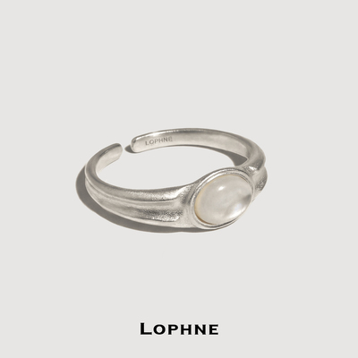 LOPHNE复古双棱贝母戒指