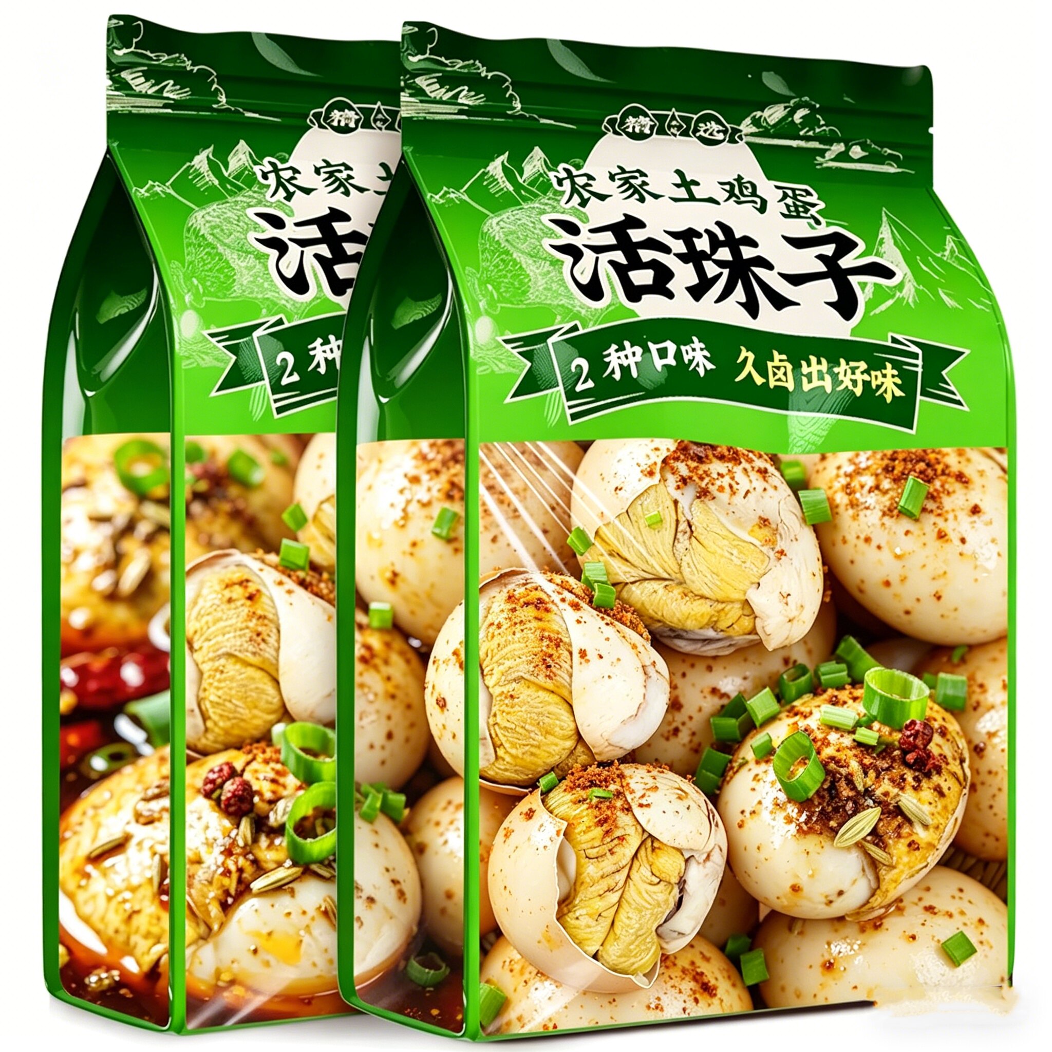 农村土鸡活珠子开袋即食香辣毛鸡蛋熟胚蛋13天新鲜五香官方旗舰店