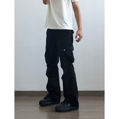 HFB定制裤长多口袋工装裤牛仔裤