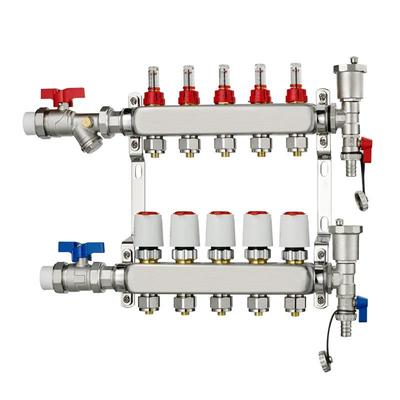 家蒙克森水德地暖304不锈钢分集水器装套全套用地热分器配件